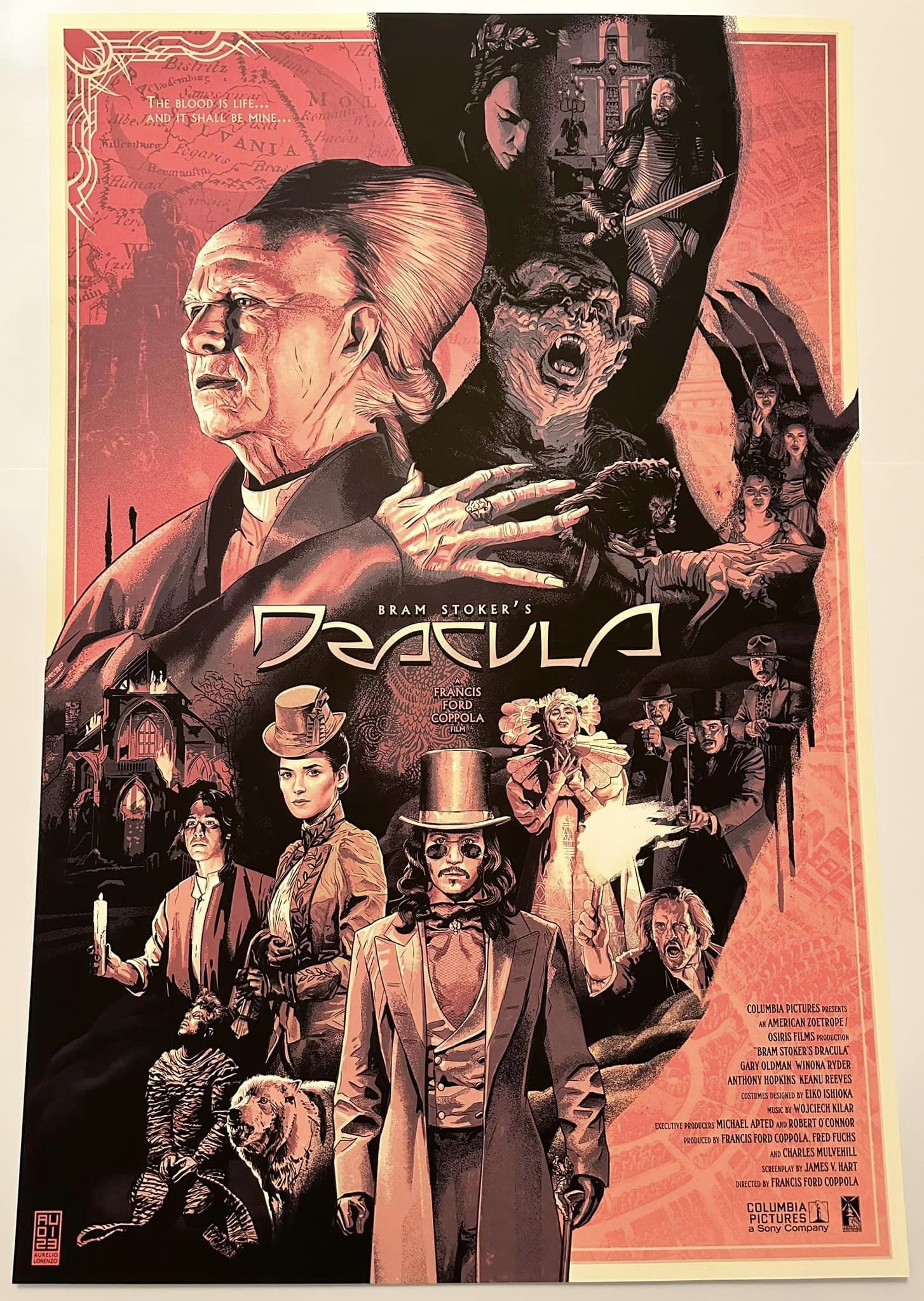 Bram Stokers Dracula Poster Zelfklevende Poster Dracula 1958