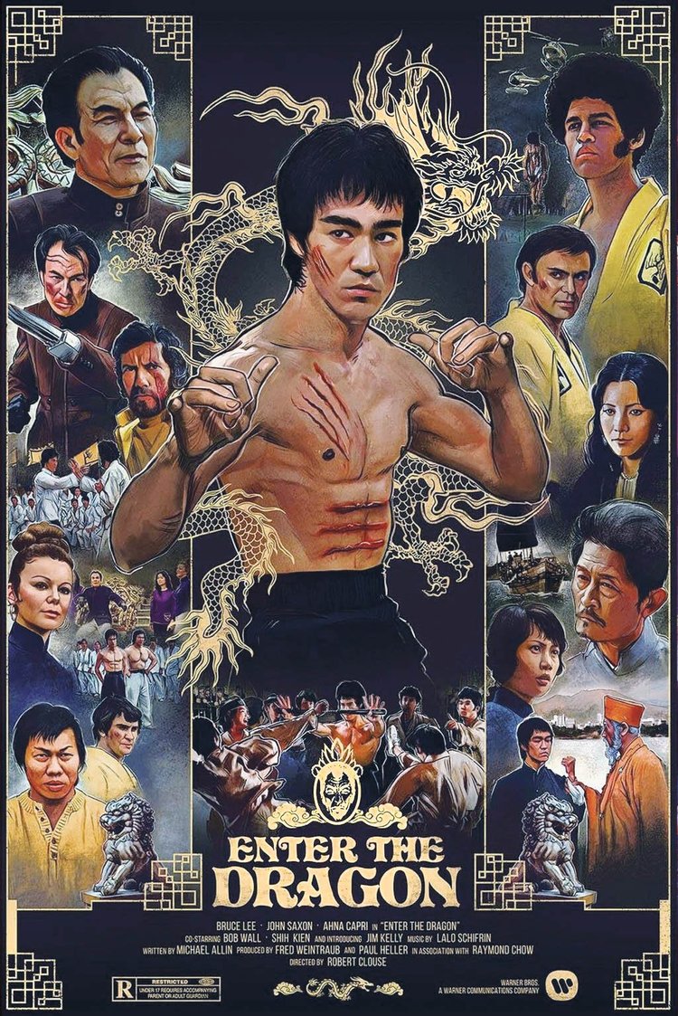Enter The Dragon Bruce Lee Poster Enter The Dragon (1973)" Poster