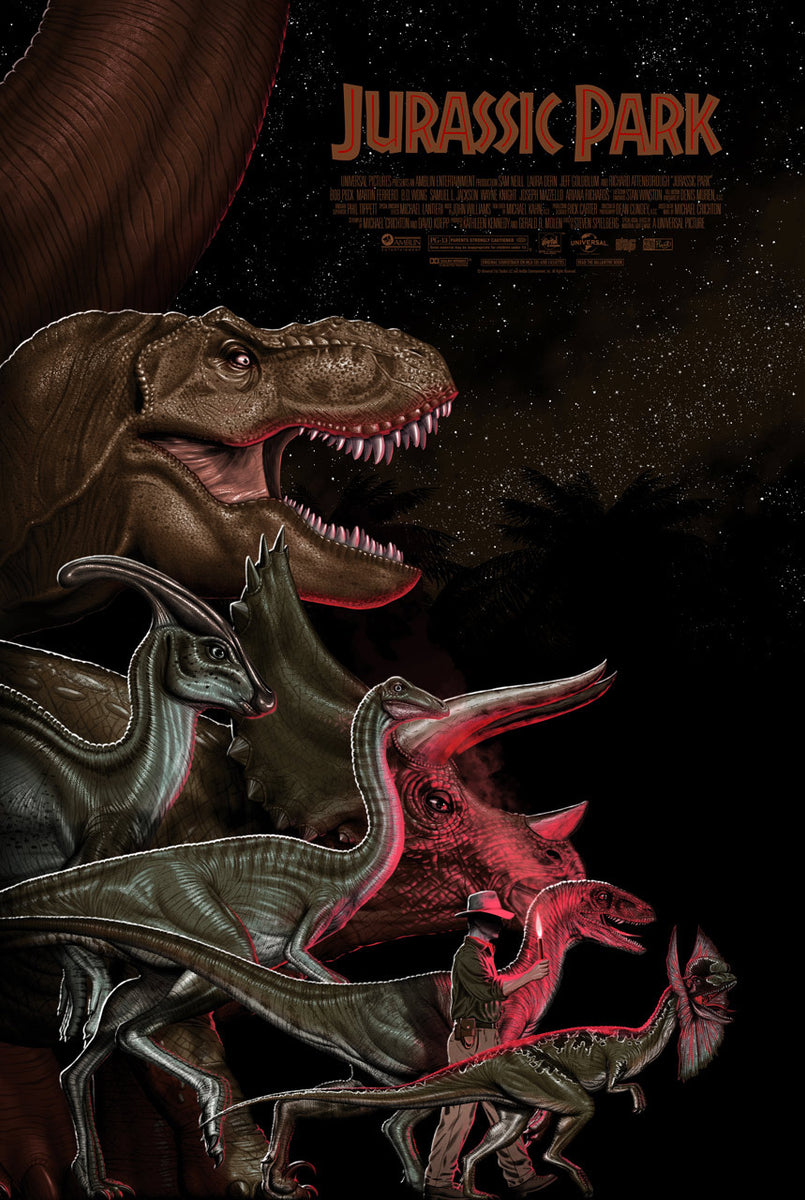 JURASSIC PARK By Jason Raish Variant – Movieartgallery